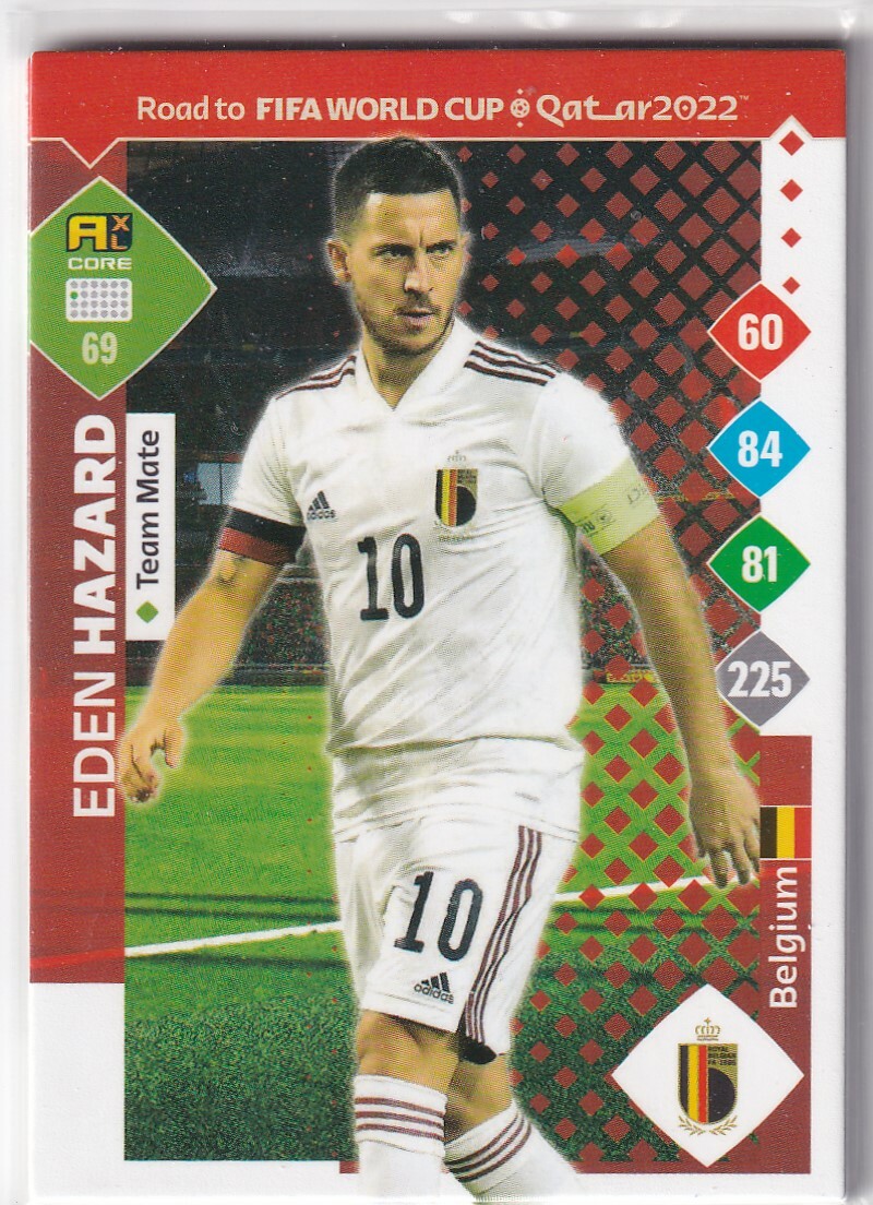 Panini Road To Qatar World Cup Carte 2022 Numéro 69 Eden Hazard | eBay