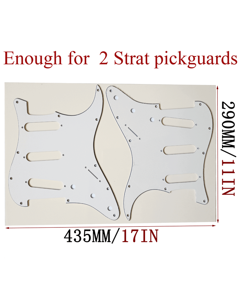 DIY Custom Blank Pick Guard Material Sheet Plate 11"x17" for Guitar ...