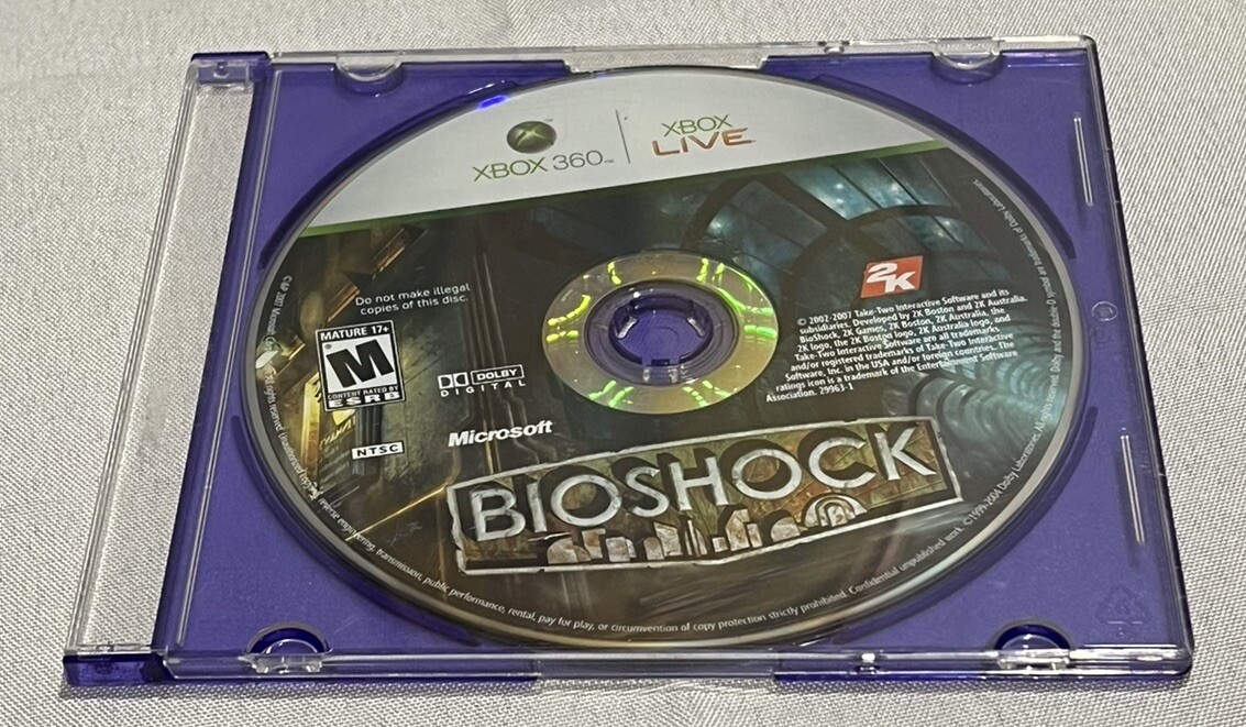 BioShock (Xbox 360, 2007) Disc Only Tested 710425392238| eBay