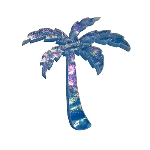 Palm Tree Glass Swimming Pool Step Marker Mosaic(5"x4.5", Deep Blue) (2 ...