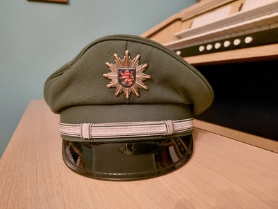 Hessen alte Polizei Schirmmütze Mütze Uniform Police Cap | eBay