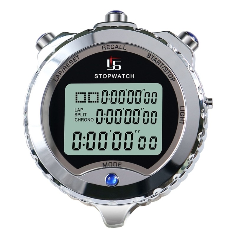 1/100-Second Precisions Memory Sport Timer Lap Split Digital Stopwatch ...