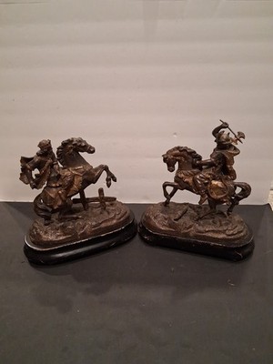 A pair of statues of a crusader? and a janissary from the Ottoman ...