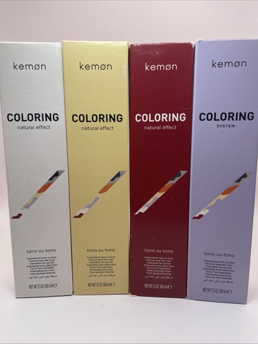 KEMON COLORING SYSTEM /NATURAL EFFECT HAIR COLOR~8.17 LT VIOLET ASH ...