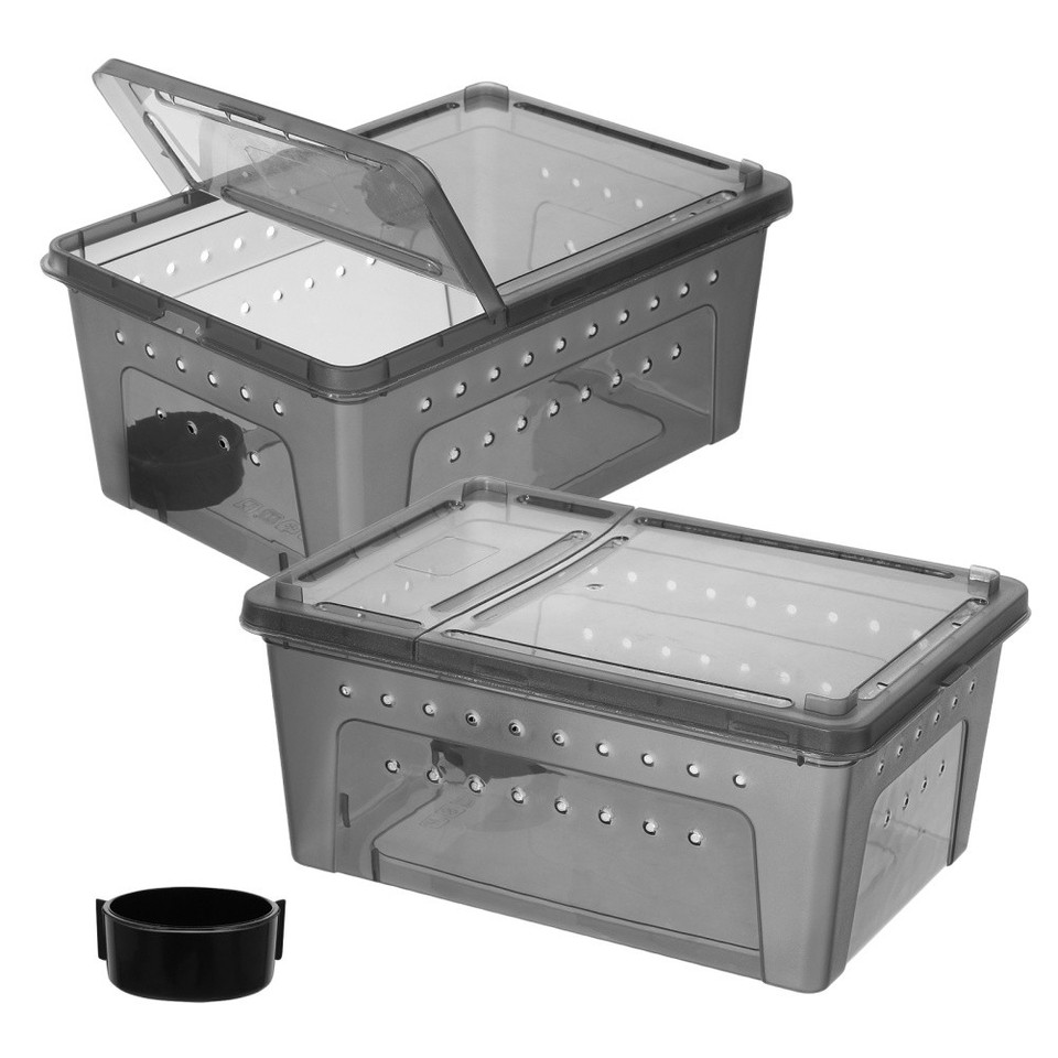Reptile Breeding Box Snake Turtle Spider Gecko Frog Feeding Box ...