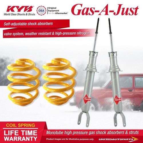 Fr KYB GAS-A-JUST Shock Absorbers Lowered King Springs for FORD Falcon ...