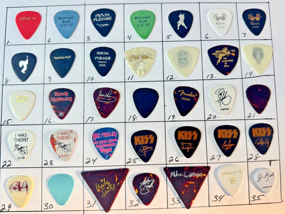 Kiss Gene Simmons tour concert Guitar Pick! #25 | eBay