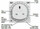 Plug In Timer Compact 24 Hour Water Heater/Immersion Timer with Pins ...