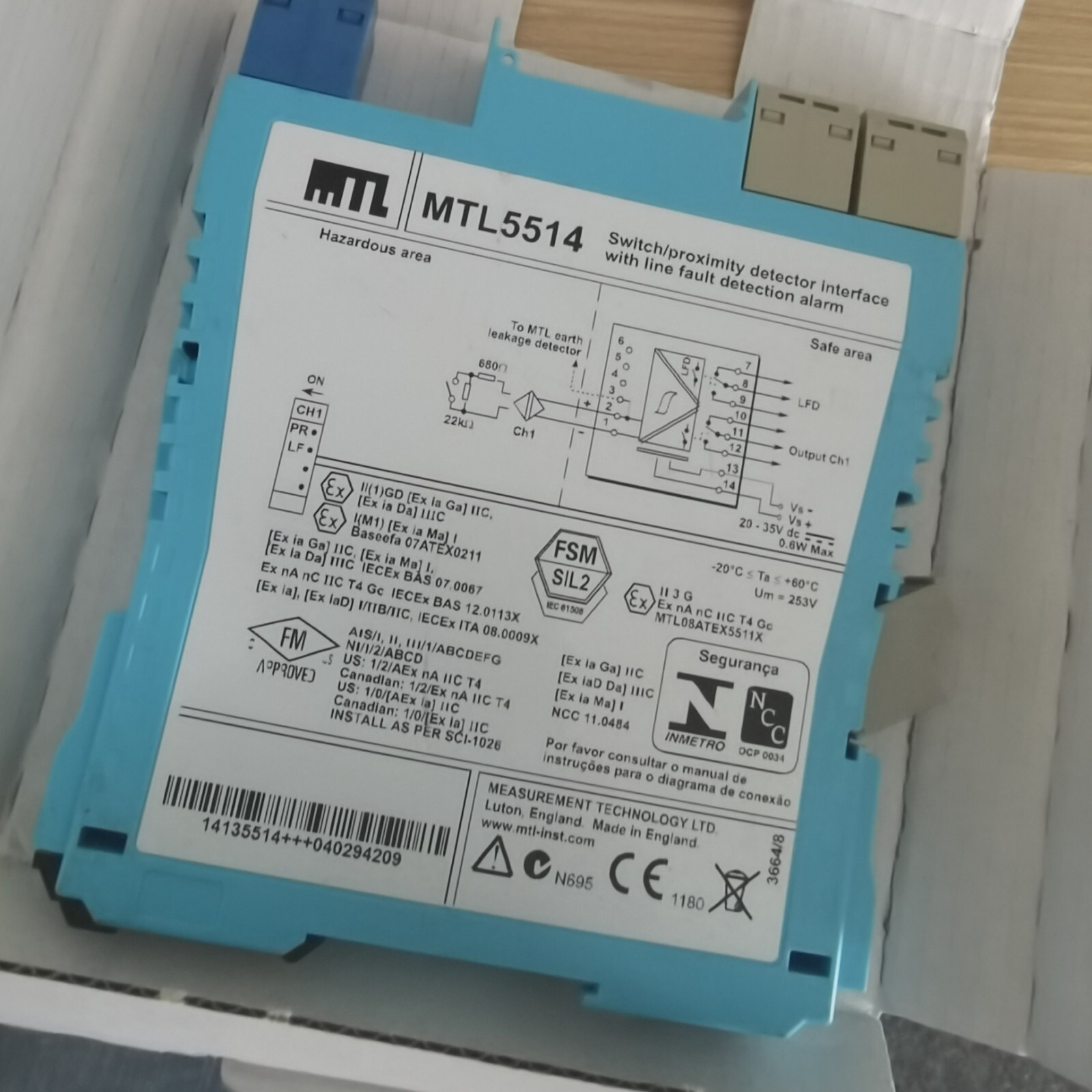 1pcs New MTL5514 SWITCH/PROXIMITY DETECTOR INTERFACE | eBay