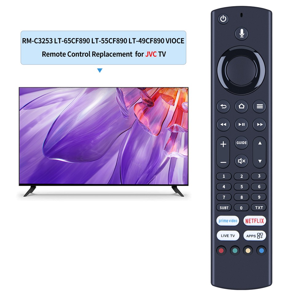 RM-C3253 Voice Remote Control For JVC Fire TV Edition LT-55CF890 LT ...