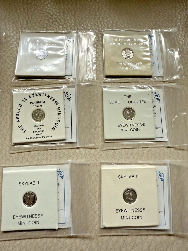 The Franklin Mint 1.4g Platinum 10mm Mini-Coin Set of 12 Limited ...