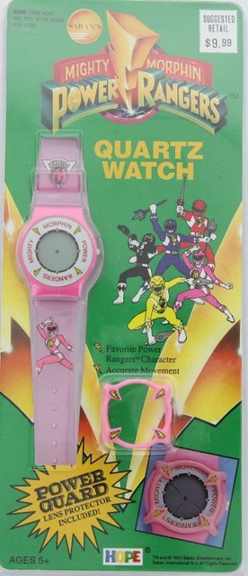 Mighty Morphin Power Rangers Quartz Watch With Lens Protector Variety ...