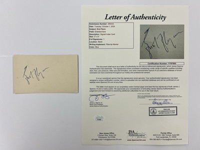 Errol Flynn Signed Auto Autograph Cut JSA LOA COA | eBay