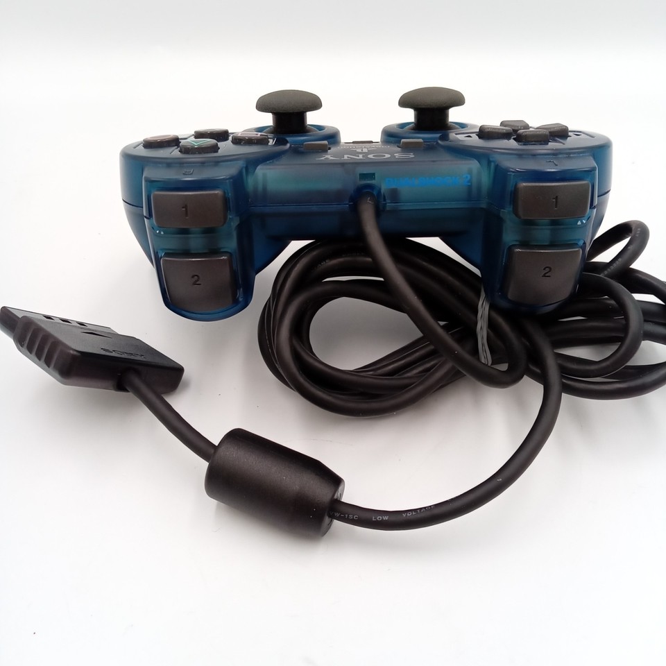 PS2 PlayStation 2 Console Ocean Blue SCPH-37000 Controller Japanese ...
