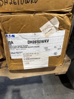 DH261UWKV DH261UWK 30 Amp 600v 2 POLE Non-Fusible Disconnect Stainless ...