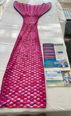 Black Monofin by Fin Fun Swim Flipper & Adult XS 0-2 Pink Mermaids Tail ...