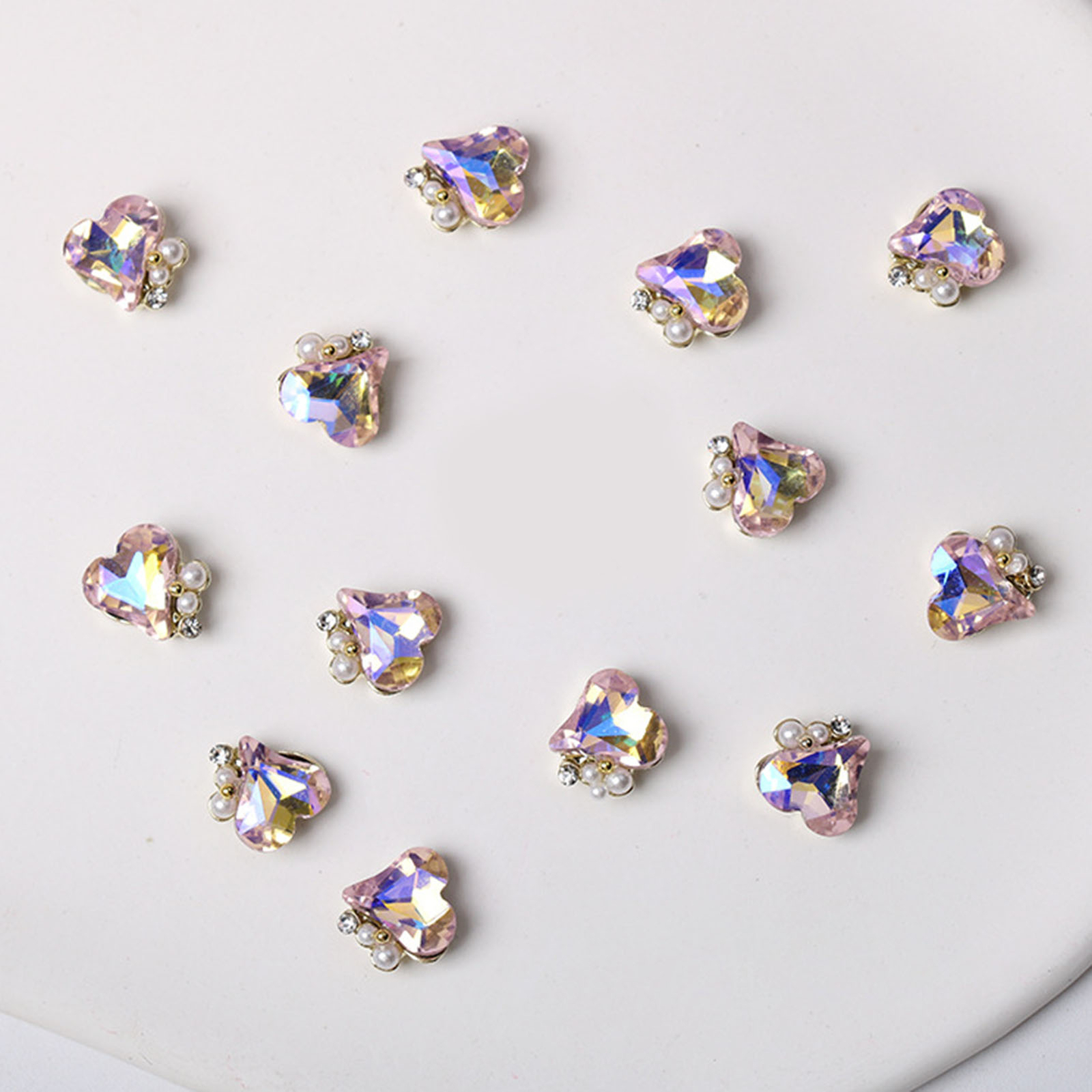 10pcs/set Nail Rhinestone Stunning Visual Effect Diy Craft Imitation ...
