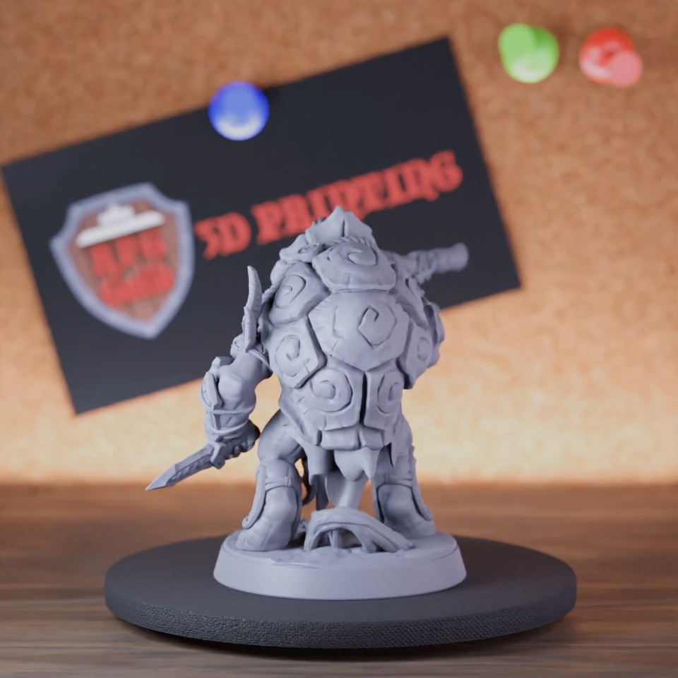 Tortolian Shooter Turtlekin Miniature Tortle Mini Dungeons and Dragons ...