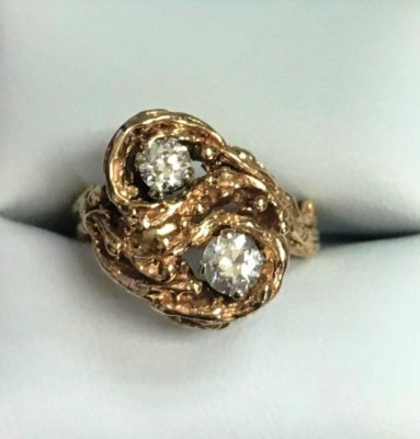 14k Yellow Gold Diamond Ring | eBay