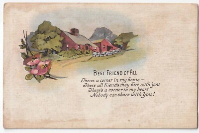 1900s Best Friend of All Postcard Unsent Cottage Corner in My Home ...