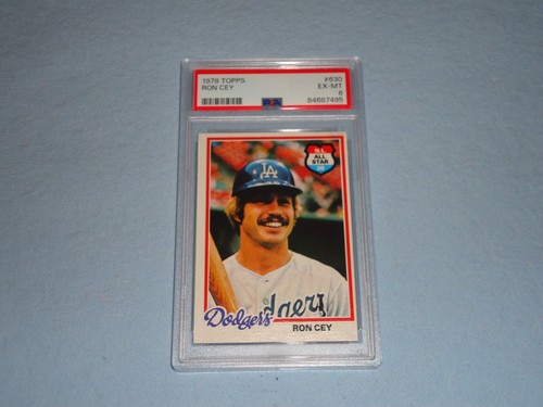 1978 Topps Baseball Card Ron Cey # 630 PSA Grade 6 EX-MT 84687495 | eBay