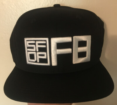 NEW 5FDP F8 Hat Black Fitted M/L 5 Finger Death Punch Medium Large cap ...