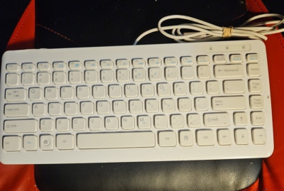 ACER White Windows Mini Keyboard Model KU-0906 USB Wired 12.5" X 5.5 ...