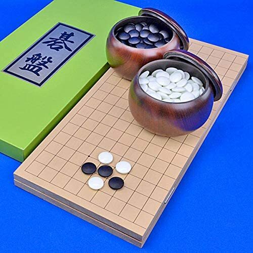 IGO Game Wooden foldable board set with glass Go stone | eBay