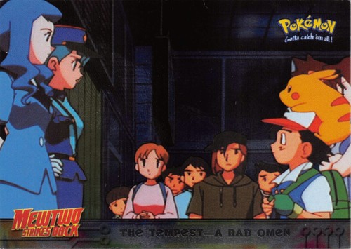 THE TEMPEST A BAD OMEN #15 - BLue Logo - MEWTWO SB - TOPPS POKEMON CARD ...