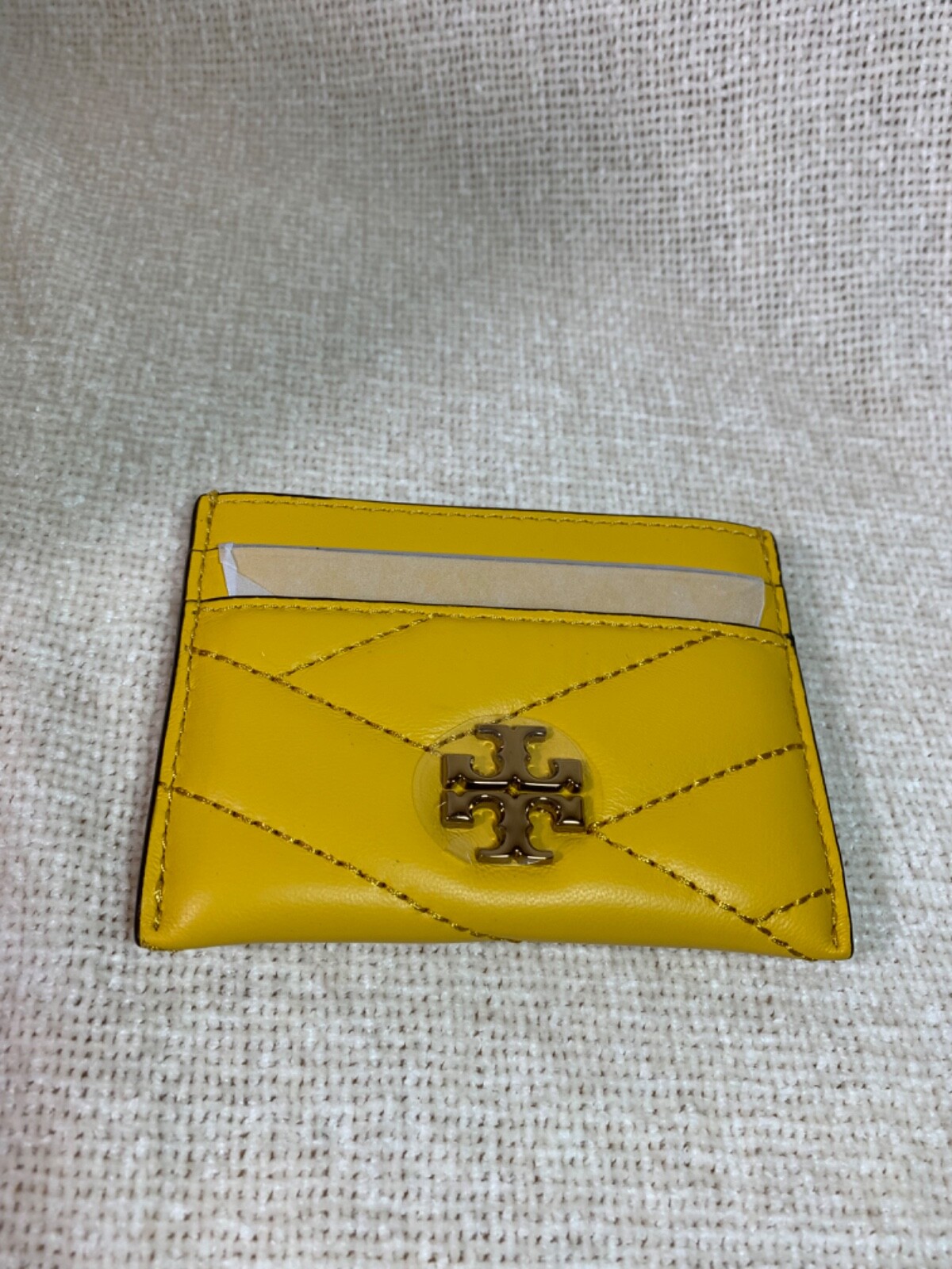 NEW Tory Burch Kira Chevron Yellow Leather Small Shoulder Bag + Kira ...