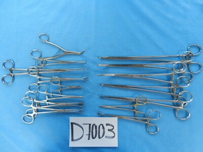 D7003 Jarit V. Mueller Miltex Surgical Forceps Lot of 15 Approx 13-28cm ...