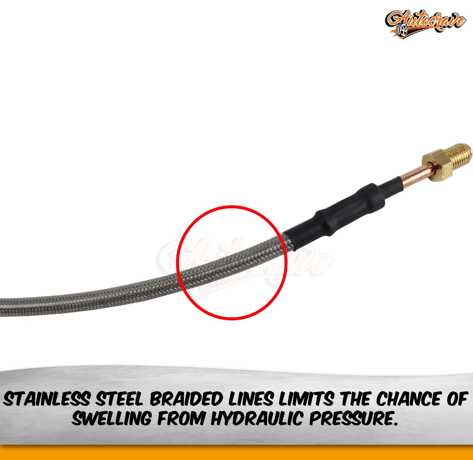Trailer Hydraulic STAINLESS STEEL Flexi Bundy Brake Line 400mm-6500mm ...