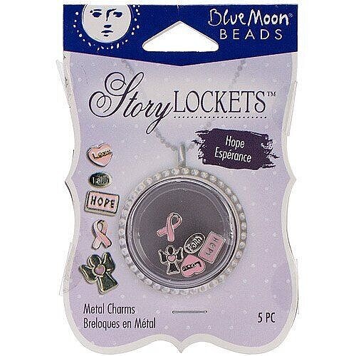 Blue Moon Beads Story Lockets Metal Charms - HOPE - 5pcs | eBay