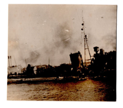 Original Historic HMS Kelly Torpedoed Photograph / Censor Stamp / World ...