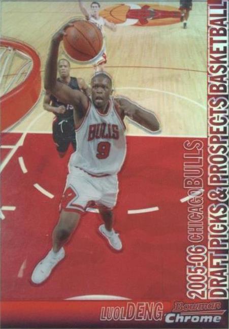2005-06 Bowman Draft Picks & Prospects - Luol Deng #92 Chrome Refractor ...