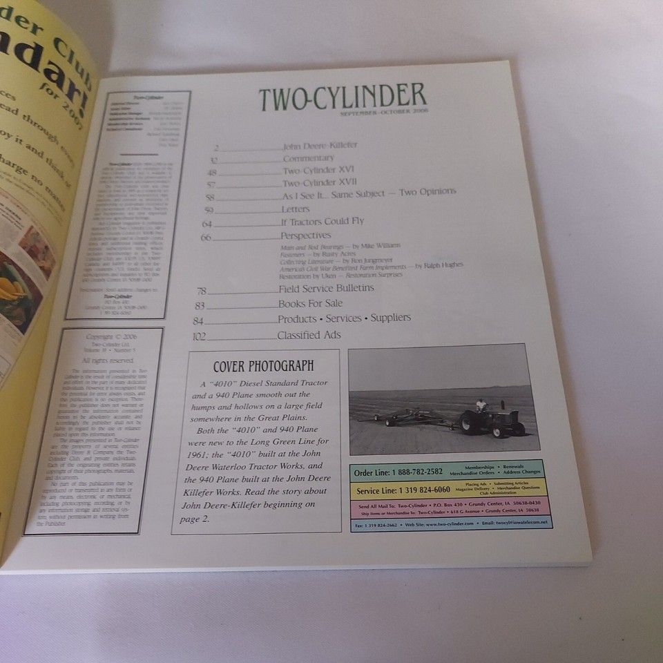 2006 September/October, Two-Cylinder Magazine, Features John Deere ...