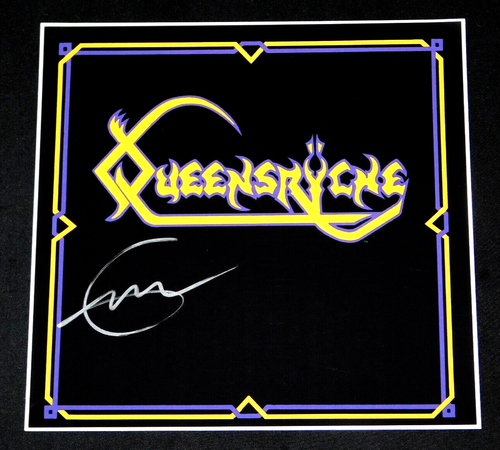 QUEENSRYCHE GEOFF TATE SIGNED SELF TITLED 12X12 ALBUM COVER PHOTO!!! | eBay