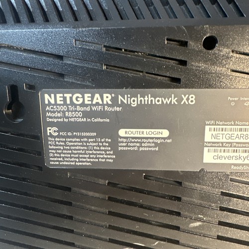 Netgear Nighthawk X8 R8500 Wireless Tri-Band Wifi Router | eBay