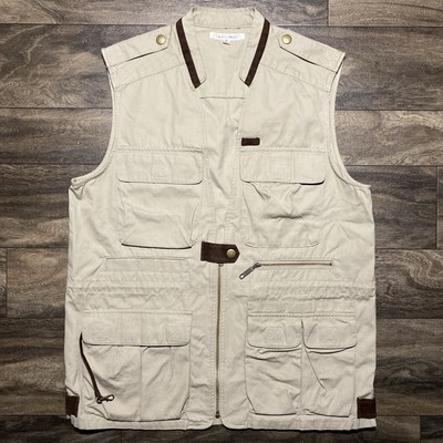 TravelSmith Vest Safari Photography Utility Fishing Hiking Outdoor Men ...