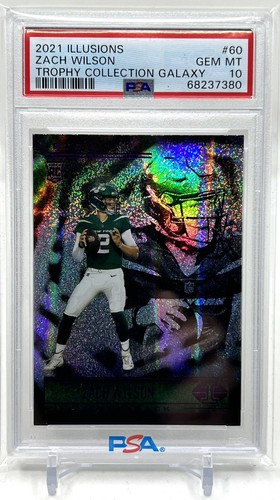 2021 Illusions Zach Wilson Trophy Collection GALAXY #60 PSA 10 GEM MINT ...