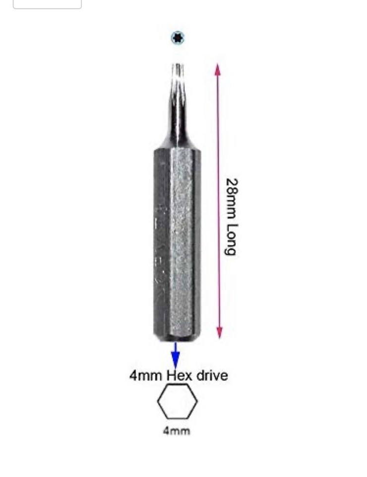 PH000 0.8 P2 Bit Set Y0.6mm Tripoint Screwdriver For iPhone 6 7 8 X 4mm ...