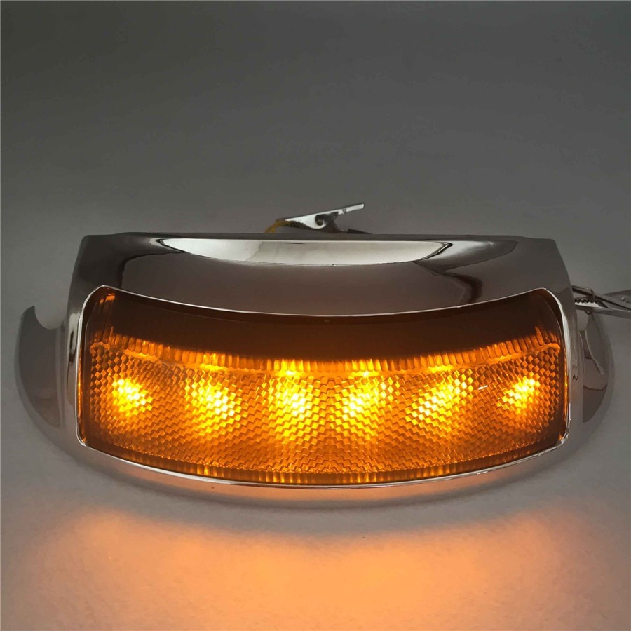 Smoke Lens Rear Fender Tip Light For Harley FLHTC FLHTCU FLHTK FLHTKL ...