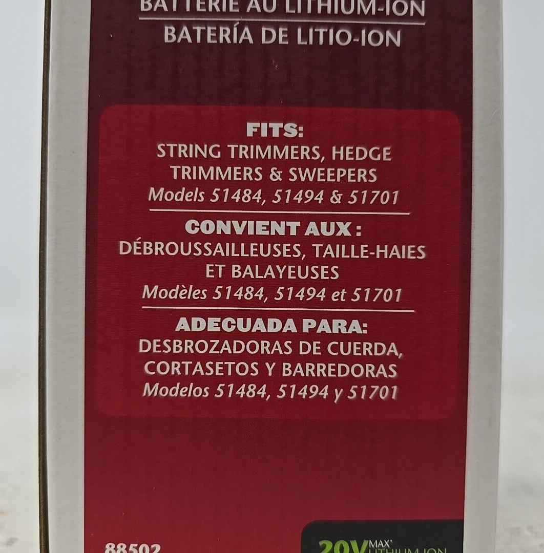 Toro 88502 Lithium-Ion Battery - Red for sale online | eBay