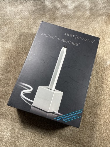 Just Mobile AluPen + AluCube Capacitive Stylus For iPad iPad2 and stand ...