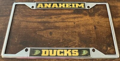 Anaheim Ducks Booster License Plate Frame California Ice Hockey | eBay ...