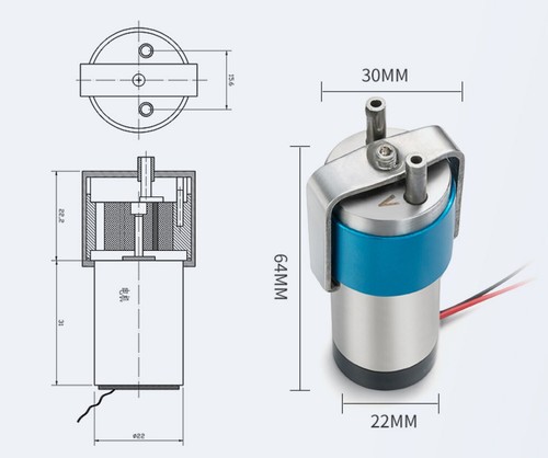 A6-05CL Rotary Vane Vacuum Pump Sampling, Micro Air Pump, Particle ...
