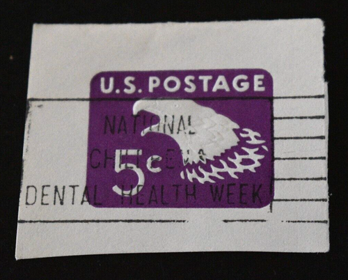 1968 US Stamp Scott #U553 - 5 Cent Eagle Envelope Cut | eBay