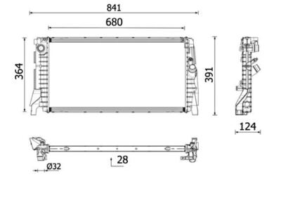 MAHLE Radiator For MINI F54 F57 F55 Clubman Mini Convertible 13-18 ...