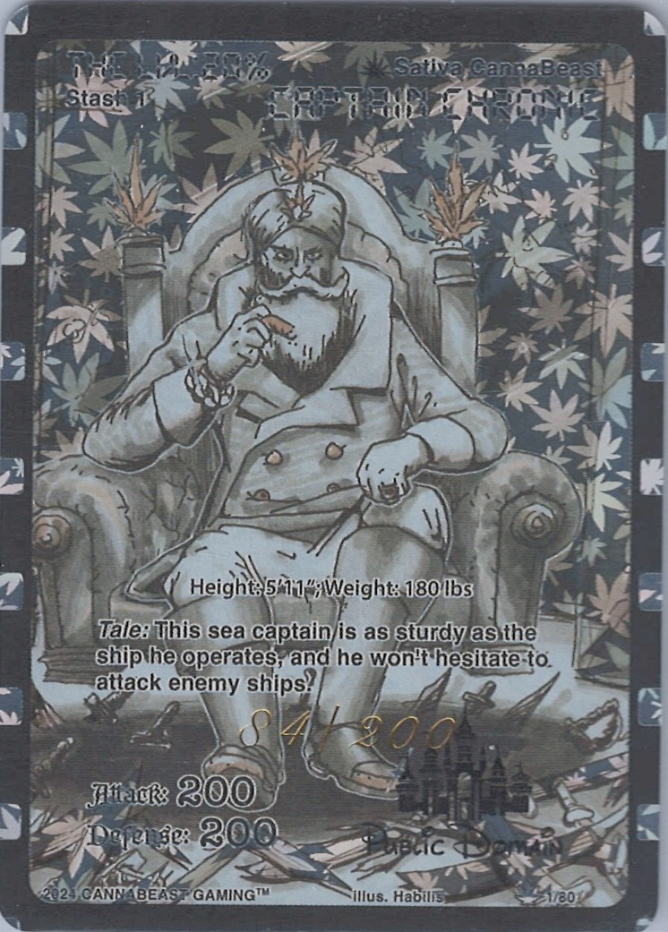 CannaBeast Gaming Public Domain Captain Chronic Holo Chase Card 1/80 ...