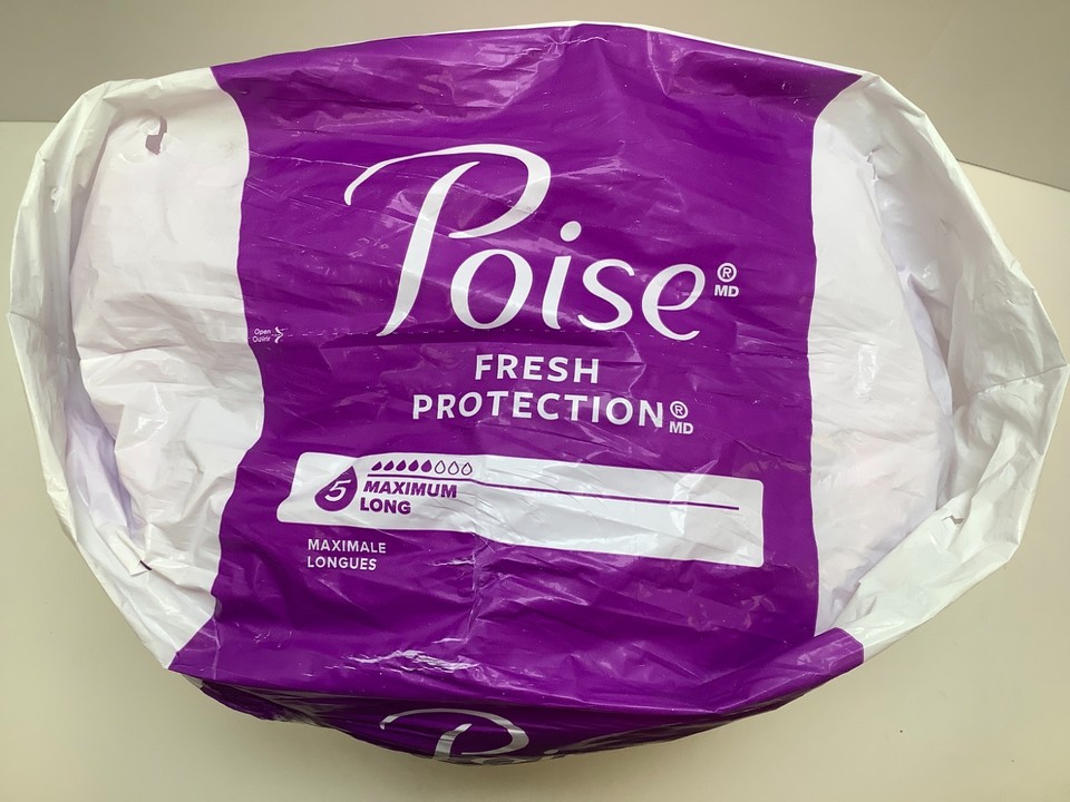 Poise Fresh Protection Pads, #5 Maximum Long, 60 Total Pads, Disheveled ...